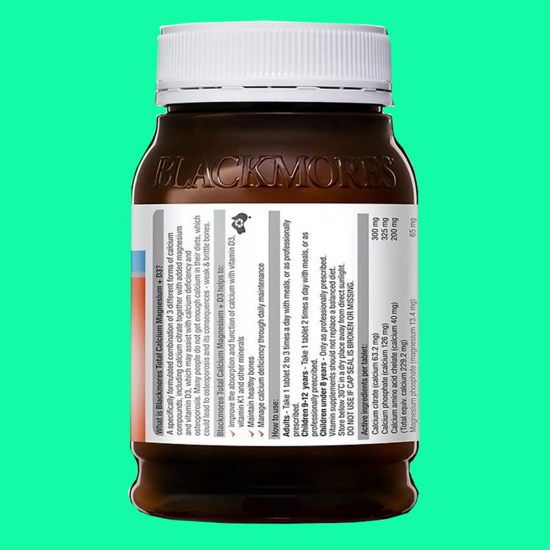 Blackmores Total Calcium Magnesium + Vitamin D3 tác dụng như thế nào ...