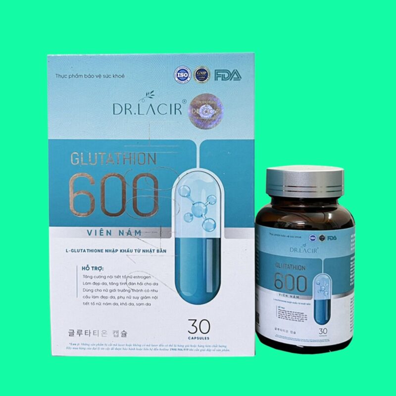 Viên uống Glutathione 600 Dr Lacir bí quyết cho làn da trắng sáng - Dược sĩ Lưu Văn Hoàng