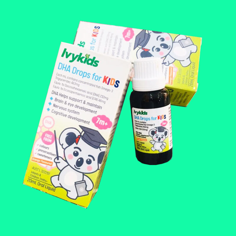 IvyKids DHA Drops For Kids bổ sung DHA và EPA cho trẻ nhỏ - Dược sĩ Lưu Văn Hoàng