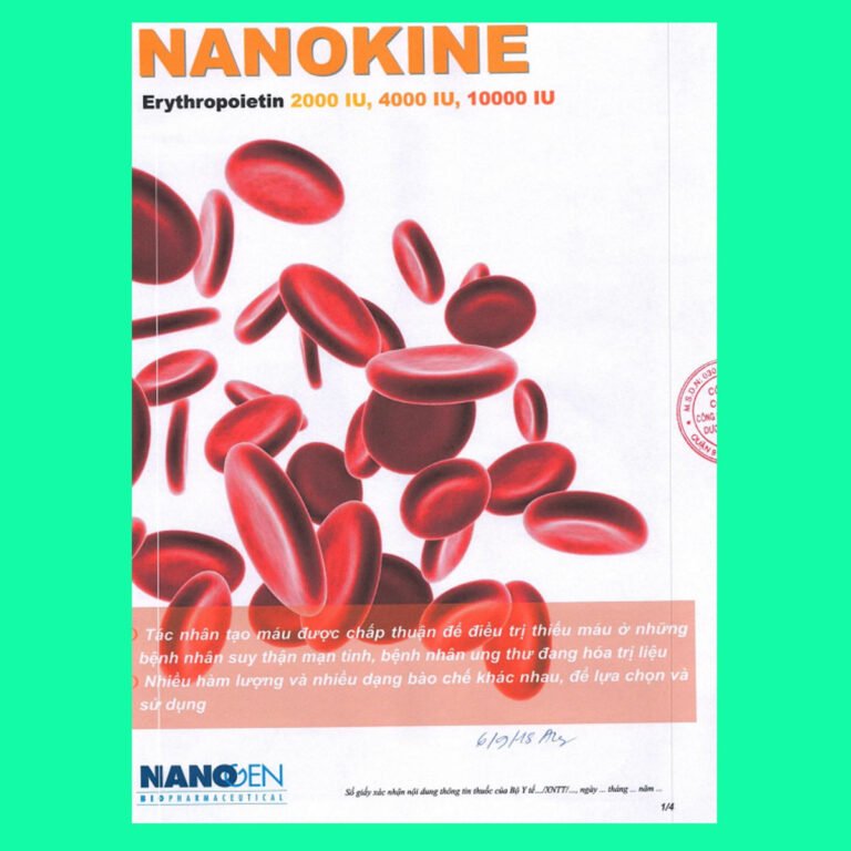 Thuốc Nanokine 2000 IU/1ml điều trị thiếu máu - Dược sĩ Lưu Văn Hoàng