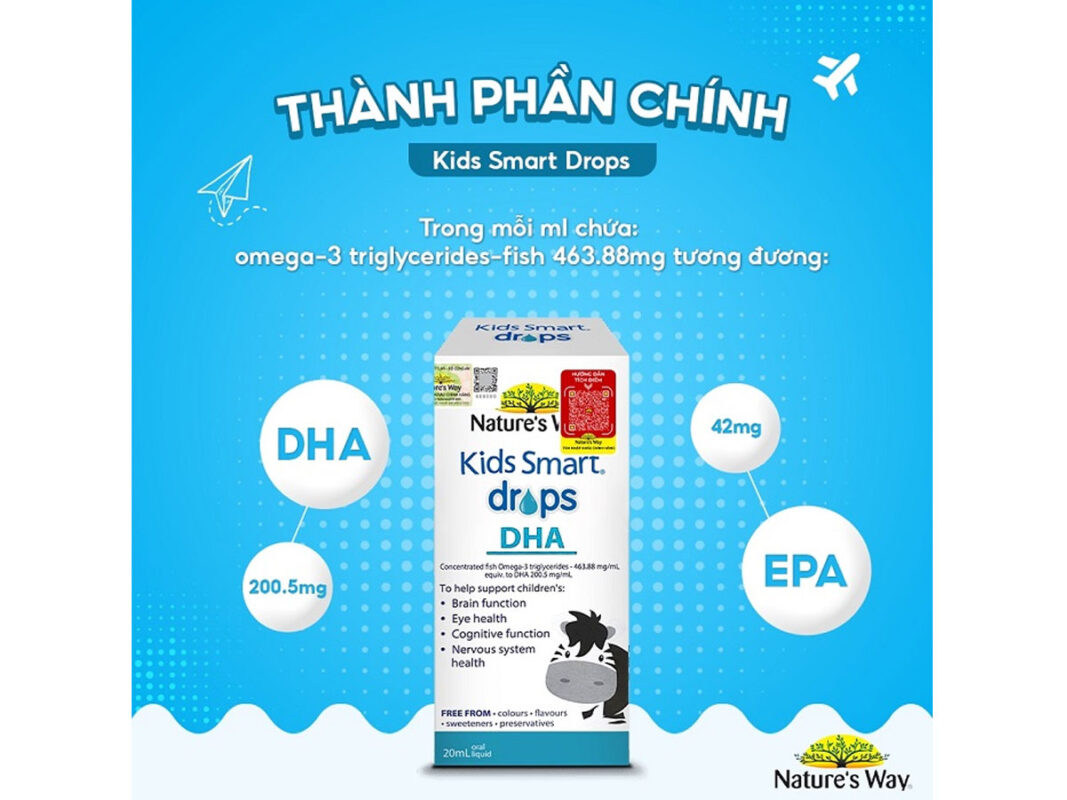 Nature's Way Kids Smart Drops DHA: Bổ sung DHA cho trẻ nhỏ - Dược sĩ ...
