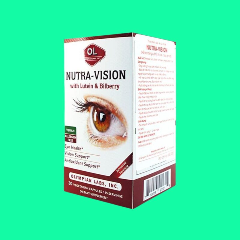 Nutra-Vision thuốc bổ mắt cận thị của Mỹ - Dược sĩ Lưu Văn Hoàng