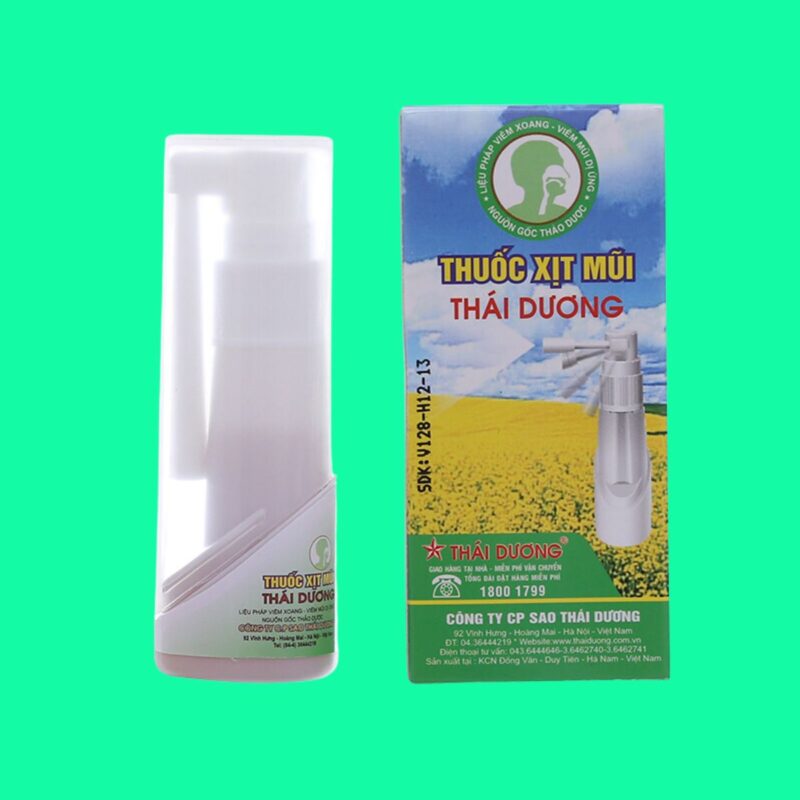 Thuốc xịt mũi Thái Dương giảm nghẹt mũi, sổ mũi - Dược sĩ Lưu Văn Hoàng