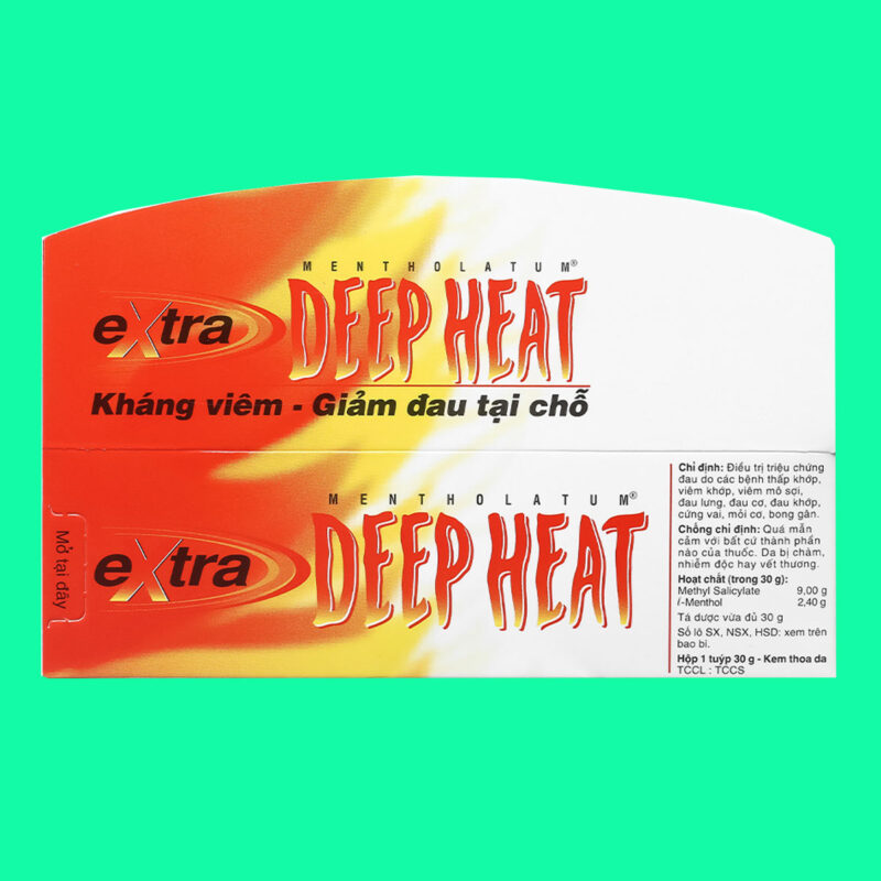 Extra Deep Heat: Điều trị triệu chứng đau do các bệnh thấp khớp, viêm ...