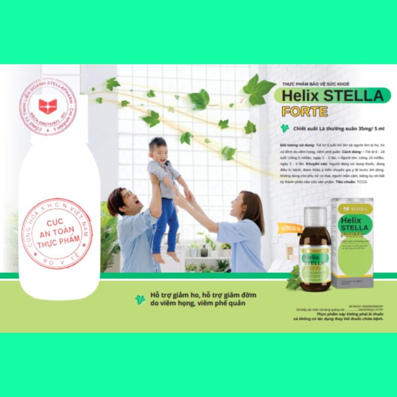 Thuốc ho Helix STELLA Forte hỗ trợ thông đường thở - Dược sĩ Lưu Văn Hoàng