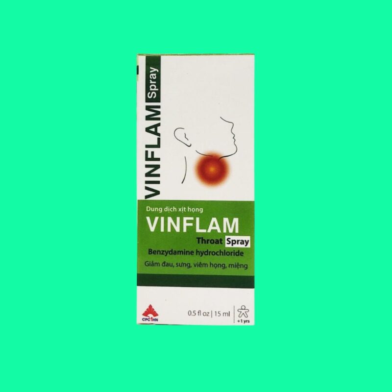 Thuốc xịt Vinflam Spray giảm đau họng, viêm họng - Dược sĩ Lưu Văn Hoàng