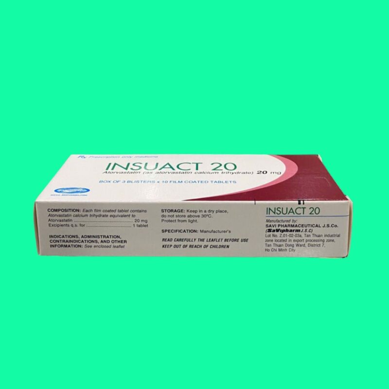 Thuốc Insuact 20 là thuốc gì, giá bao nhiêu? - Dược sĩ Lưu Văn Hoàng