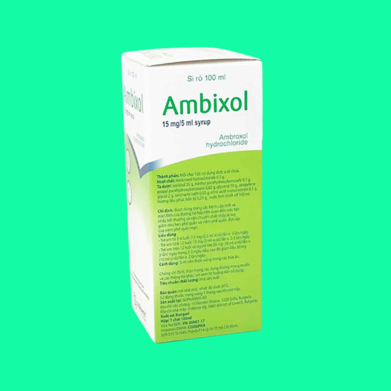 Thuốc Ambixol 15mg/5ml thông đường thở - Dược sĩ Lưu Văn Hoàng
