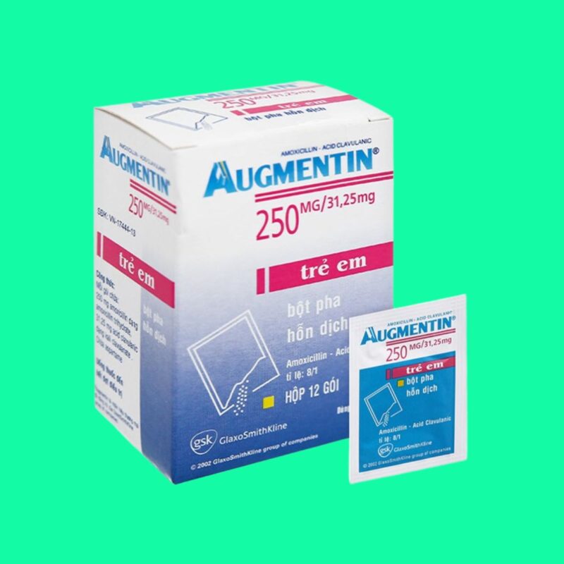 Thuốc Augmentin 250mg/31,25mg là thuốc gì, dành cho trẻ mấy tuổi ...