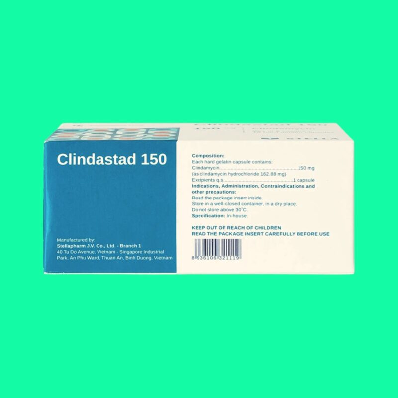 Thuốc Clindastad 150 điều trị mụn, nhiễm khuẩn khác - Dược sĩ Lưu Văn Hoàng