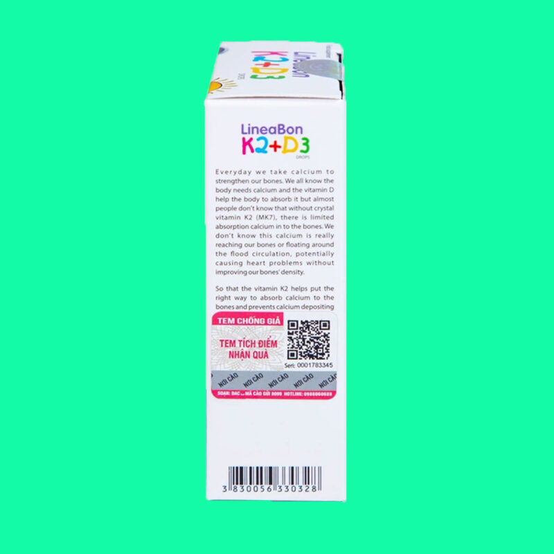 Lineabon K2+D3: Giúp cơ thể hấp thu canxi hiệu quả hơn - Dược sĩ Lưu ...
