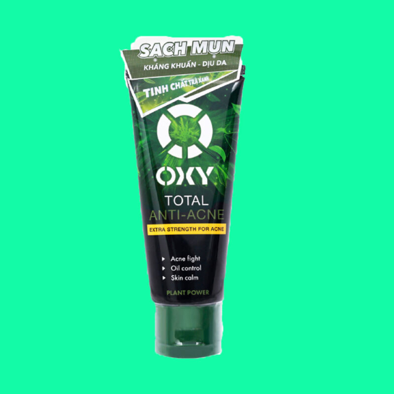 Sữa rửa mặt Oxy Total Anti-Acne giúp làm dịu da và giảm mụn sau 7 ngày ...
