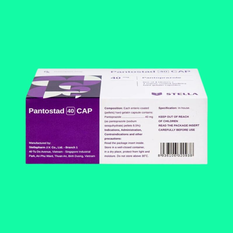 Thuốc Pantostad 40 CAP trị trào ngược dạ dày hiệu quả, an toàn - Dược ...