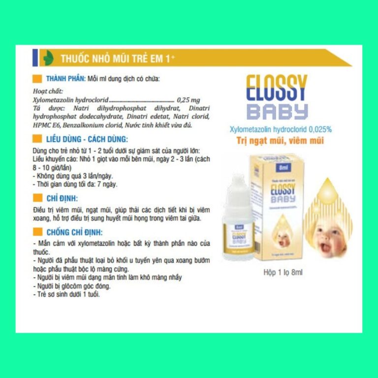 Thuốc Elossy Baby có tốt không, giá bao nhiêu? - Dược sĩ Lưu Văn Hoàng