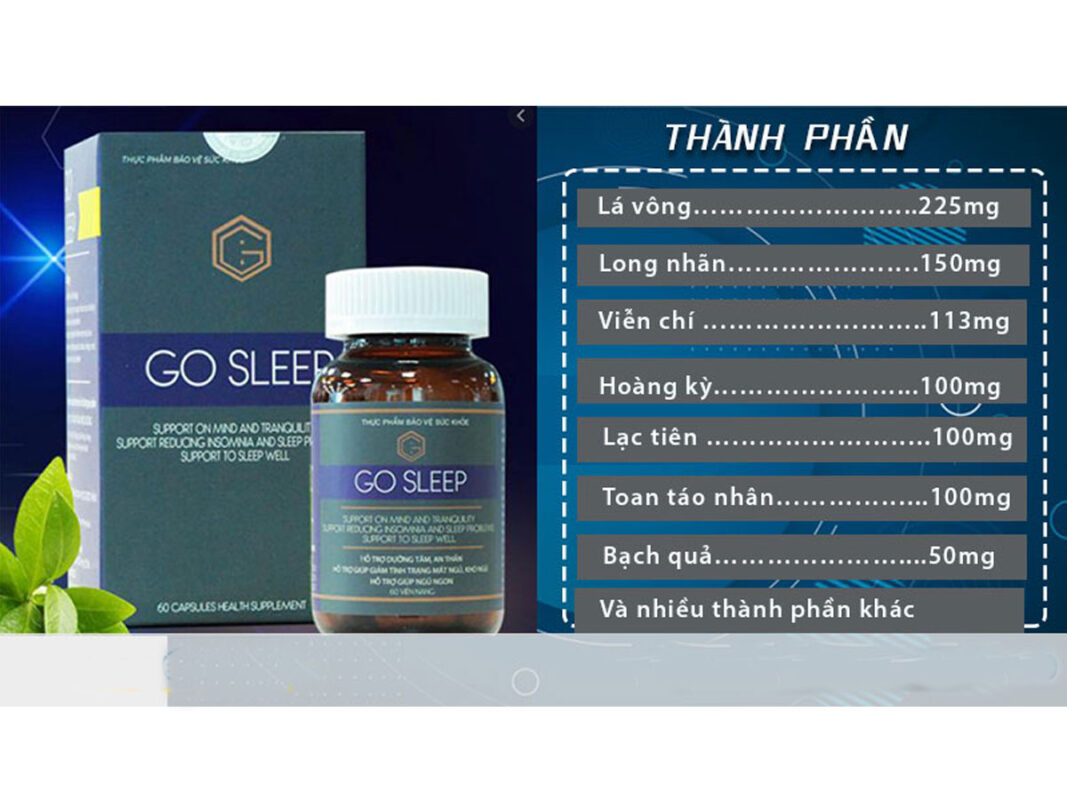 Go Sleep: Giúp bổ thần kinh, an thần và tăng cường trí nhớ - Dược sĩ ...