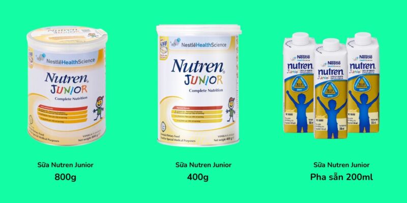 Sữa bột Nutren Junior 800g giúp trẻ phát triển toàn diện - Dược sĩ Lưu ...