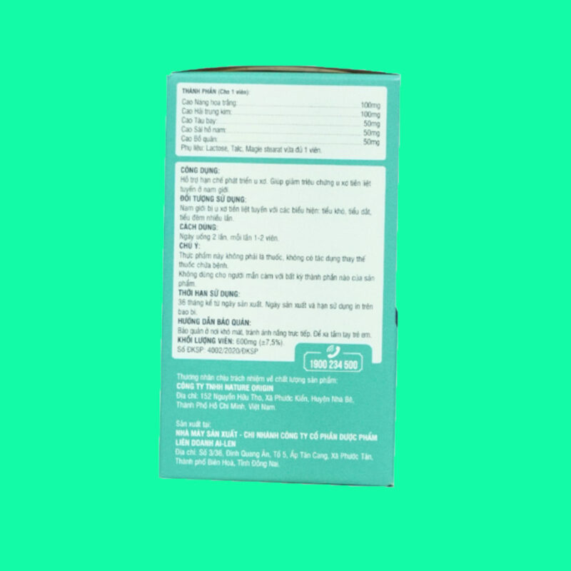 Prostanix: Giảm các triệu chứng của bệnh u xơ tiền liệt tuyến - Dược sĩ ...