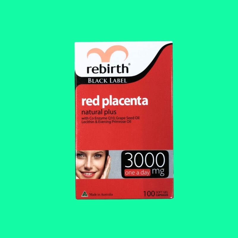 Nhau thai cừu Rebirth Black Label Red Placenta 3000mg của Úc có tốt ...