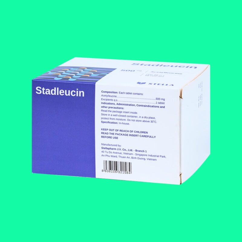 Thuốc điều trị chóng mặt Stadleucin 500mg Stella - Dược sĩ Lưu Văn Hoàng