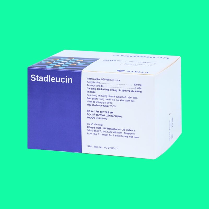 Thuốc điều trị chóng mặt Stadleucin 500mg Stella - Dược sĩ Lưu Văn Hoàng