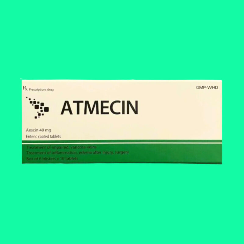 Thuốc Atmecin 40mg - Điều trị thiểu năng tĩnh mạch, tụ máu - Dược sĩ ...