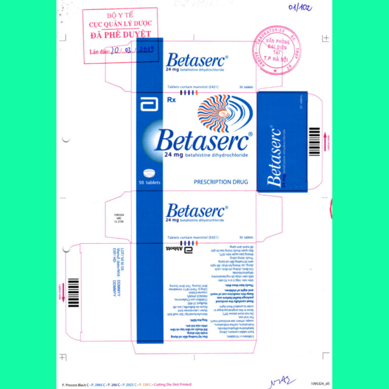 Thuốc Betaserc 24mg Abbott - Điều trị chóng mặt - Dược sĩ Lưu Văn Hoàng