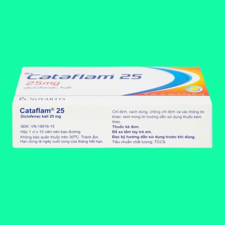 Thuốc Cataflam 25: điều trị viêm đau xương khớp - Dược sĩ Lưu Văn Hoàng