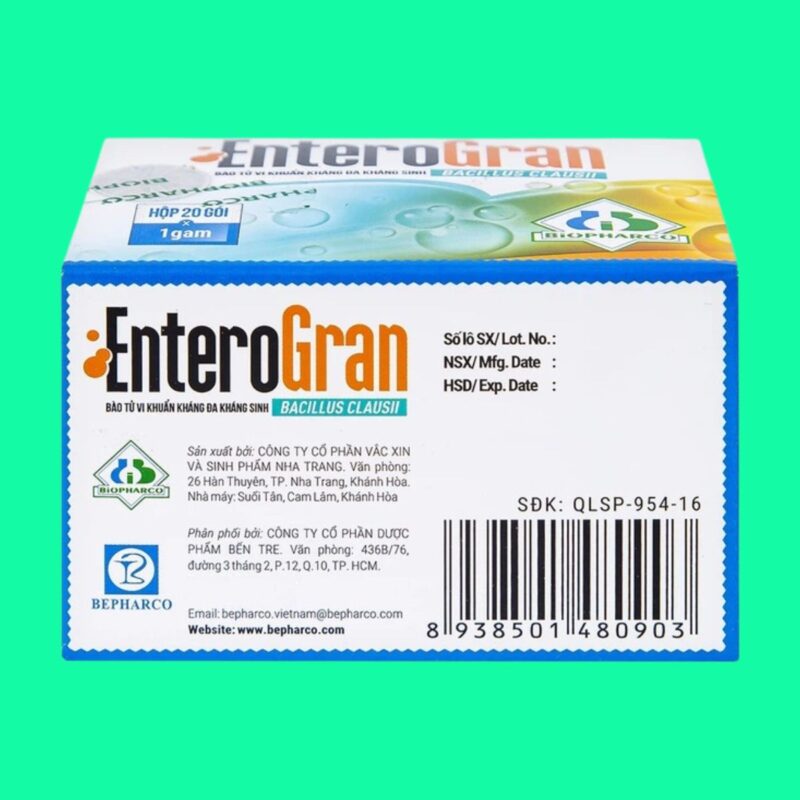 Thuốc Enterogran ngăn ngừa rối loạn tiêu hóa - Dược sĩ Lưu Văn Hoàng