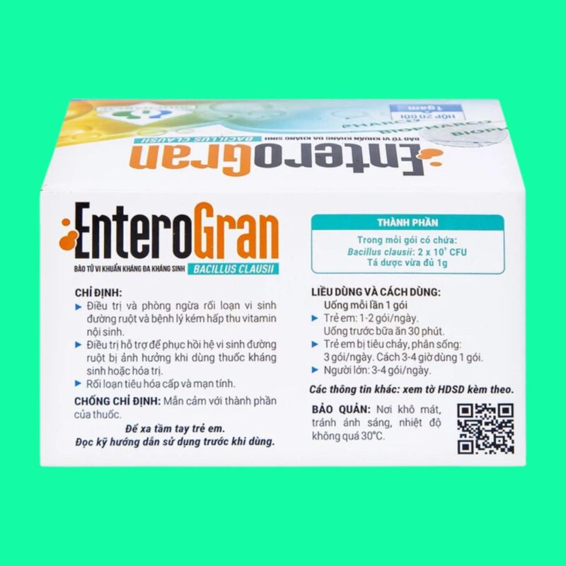 Thuốc Enterogran ngăn ngừa rối loạn tiêu hóa - Dược sĩ Lưu Văn Hoàng