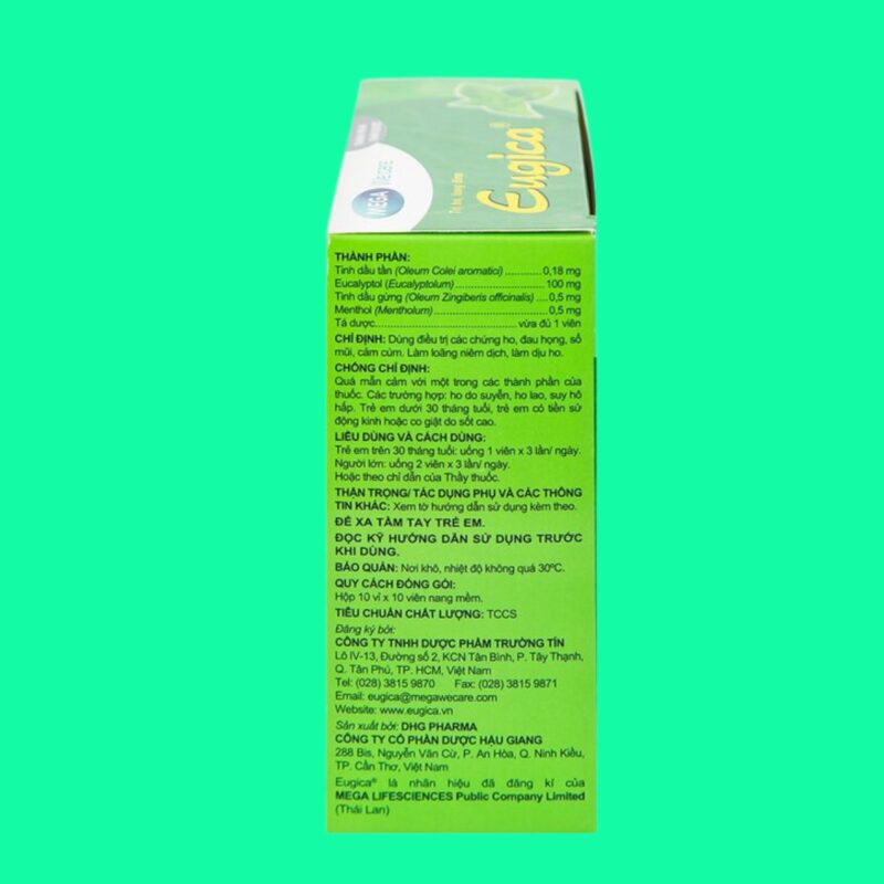 Thuốc Eugica xanh điều trị ho, đau họng, cảm cúm - Dược sĩ Lưu Văn Hoàng