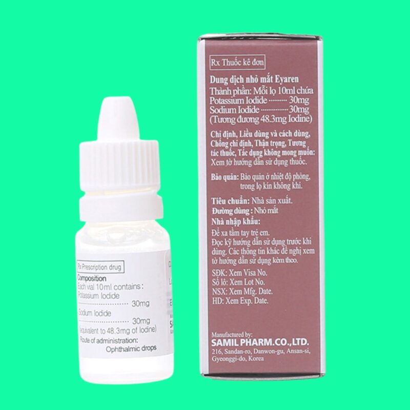 Thuốc nhỏ mắt Eyaren Ophthalmic Drops điều trị đục thủy tinh thể - Dược ...