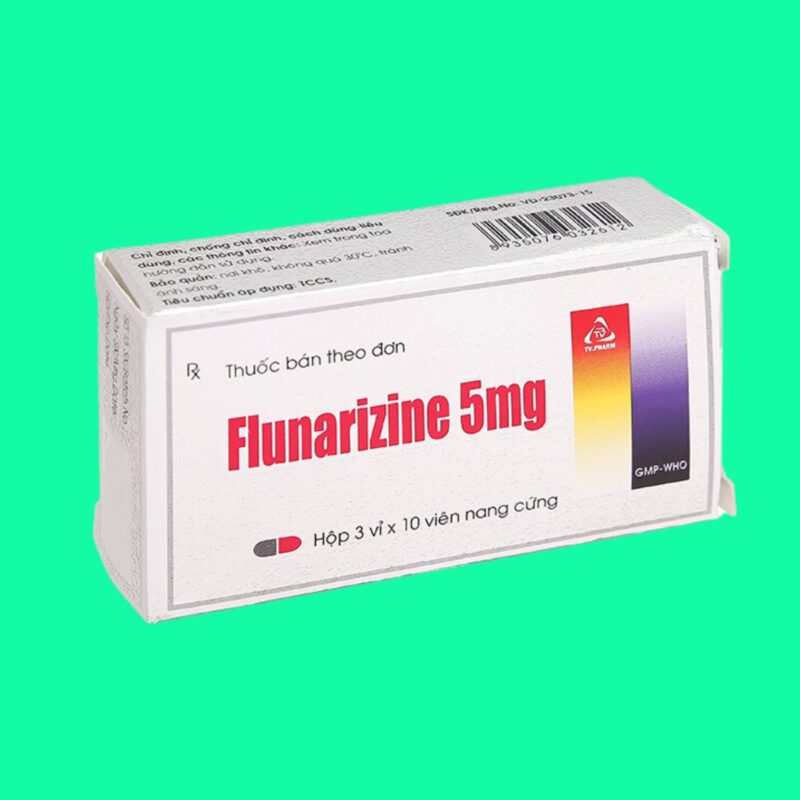 Thuốc Flunarizine 5mg TV.Pharm trị đau nửa đầu - Dược sĩ Lưu Văn Hoàng
