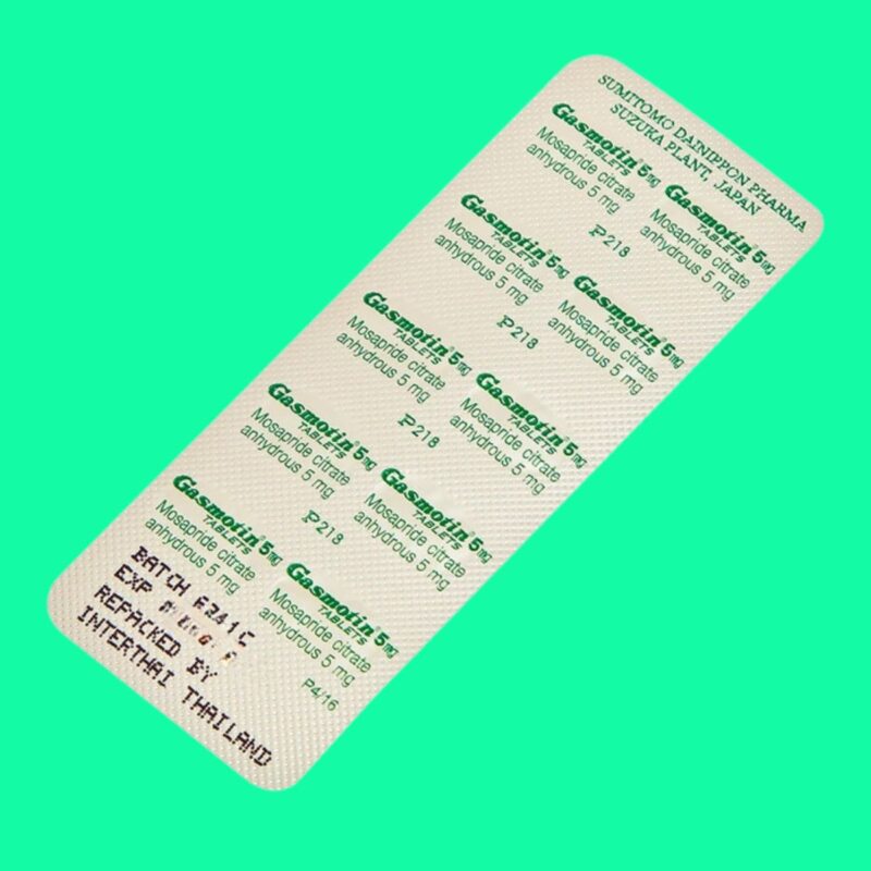 Thuốc Gasmotin 5mg điều trị các chứng dạ dày - ruột - Dược sĩ Lưu Văn Hoàng