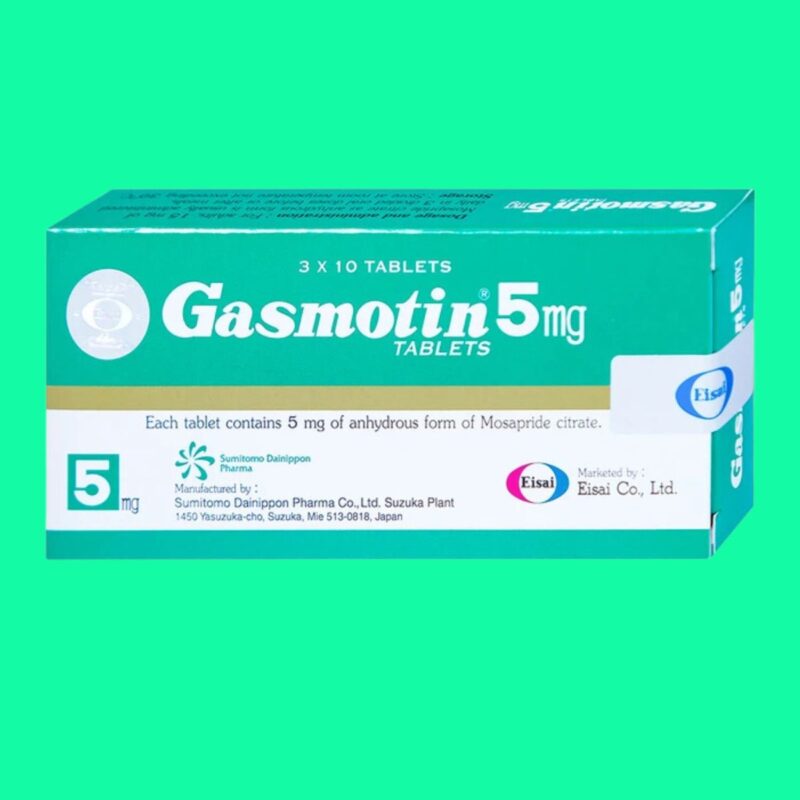 Thuốc Gasmotin 5mg điều trị các chứng dạ dày - ruột - Dược sĩ Lưu Văn Hoàng