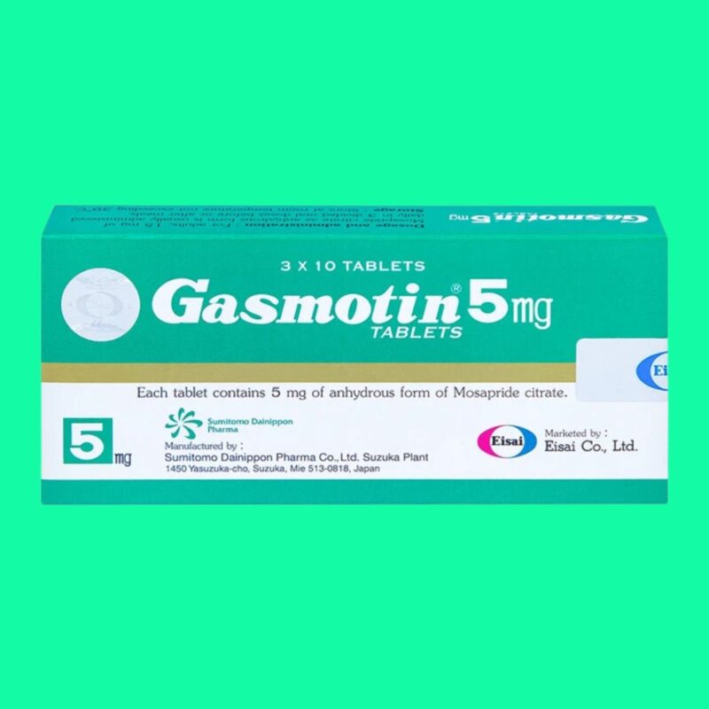 Thuốc Gasmotin 5mg điều trị các chứng dạ dày - ruột - Dược sĩ Lưu Văn Hoàng