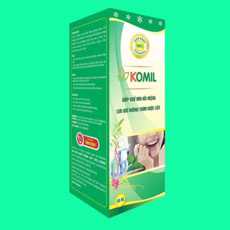 Thuốc Komil hỗ trợ điều trị hôi miệng - Dược sĩ Lưu Văn Hoàng