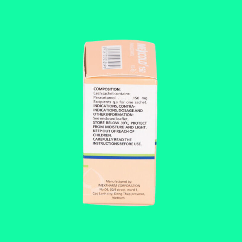 Thuốc Mexcold IMP 150 - Cốm giảm đau, hạ sốt cho bé - Dược sĩ Lưu Văn Hoàng