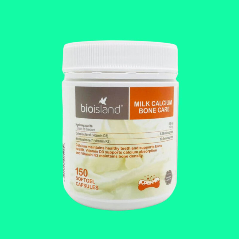 Thuốc Milk Calcium Bone Care Bio Island (Lọ 150 viên) - Hỗ trợ bổ sung ...