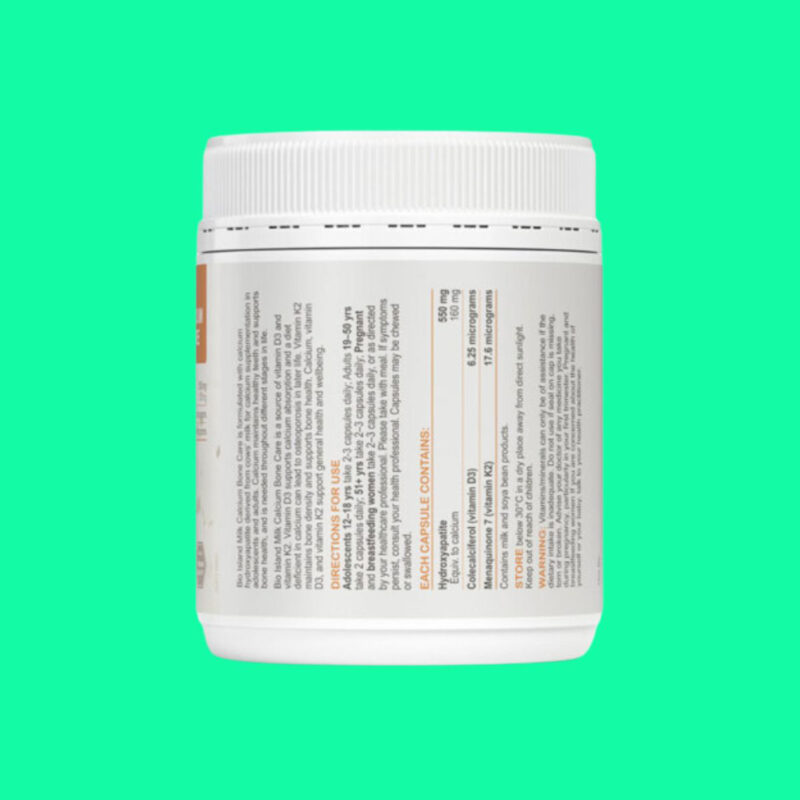 Thuốc Milk Calcium Bone Care Bio Island (Lọ 150 viên) - Hỗ trợ bổ sung ...