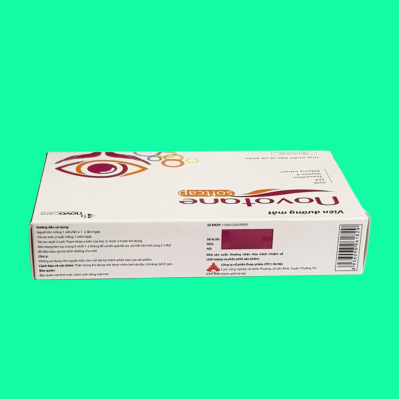 Thuốc Novotane Softcap - Viên uống giảm khô mắt - Dược sĩ Lưu Văn Hoàng