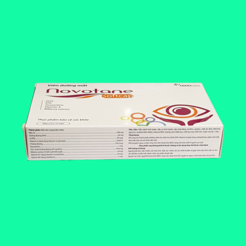 Thuốc Novotane Softcap - Viên uống giảm khô mắt - Dược sĩ Lưu Văn Hoàng