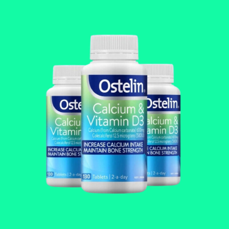 Thuốc Ostelin Calcium & Vitamin D3 - Bổ sung canxi cho người lớn và trẻ ...