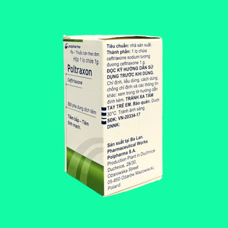 Thuốc Poltraxon 1g - Thuốc tiêm điều trị nhiễm khuẩn nặng - Dược sĩ Lưu ...