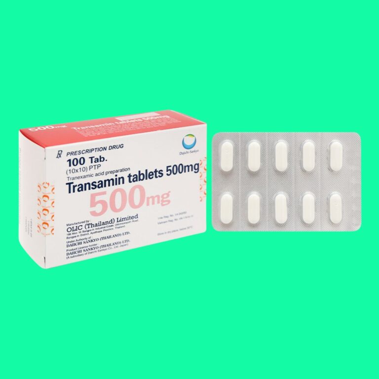 Thuốc Transamin Tablets 500mg điều trị chảy máu - Dược sĩ Lưu Văn Hoàng