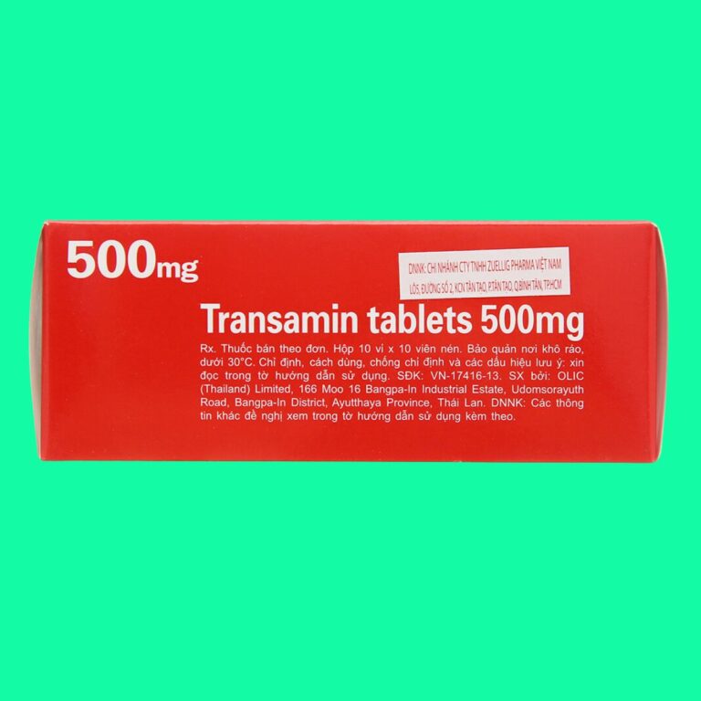 Thuốc Transamin Tablets 500mg điều trị chảy máu - Dược sĩ Lưu Văn Hoàng
