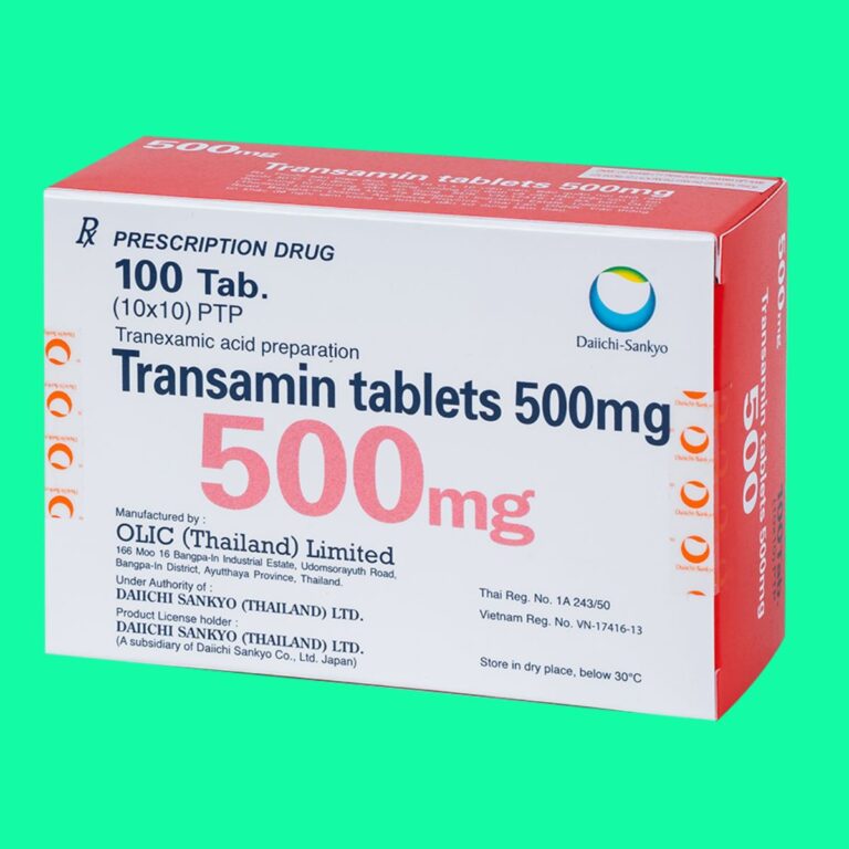 Thuốc Transamin Tablets 500mg điều trị chảy máu - Dược sĩ Lưu Văn Hoàng