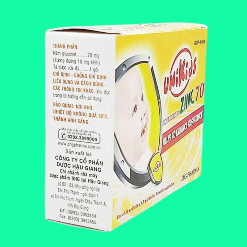 Thuốc Unikids Zinc 70 bổ sung Kẽm cho trẻ - Dược sĩ Lưu Văn Hoàng