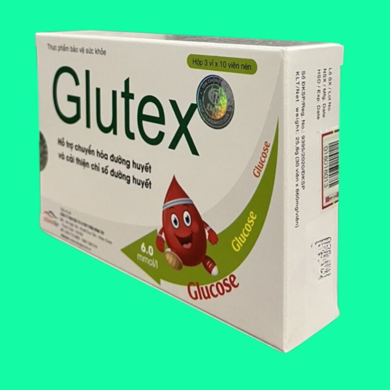 Thuốc Glutex (Hộp 30 viên) - Hỗ trợ cải thiện chỉ số đường huyết - Dược ...