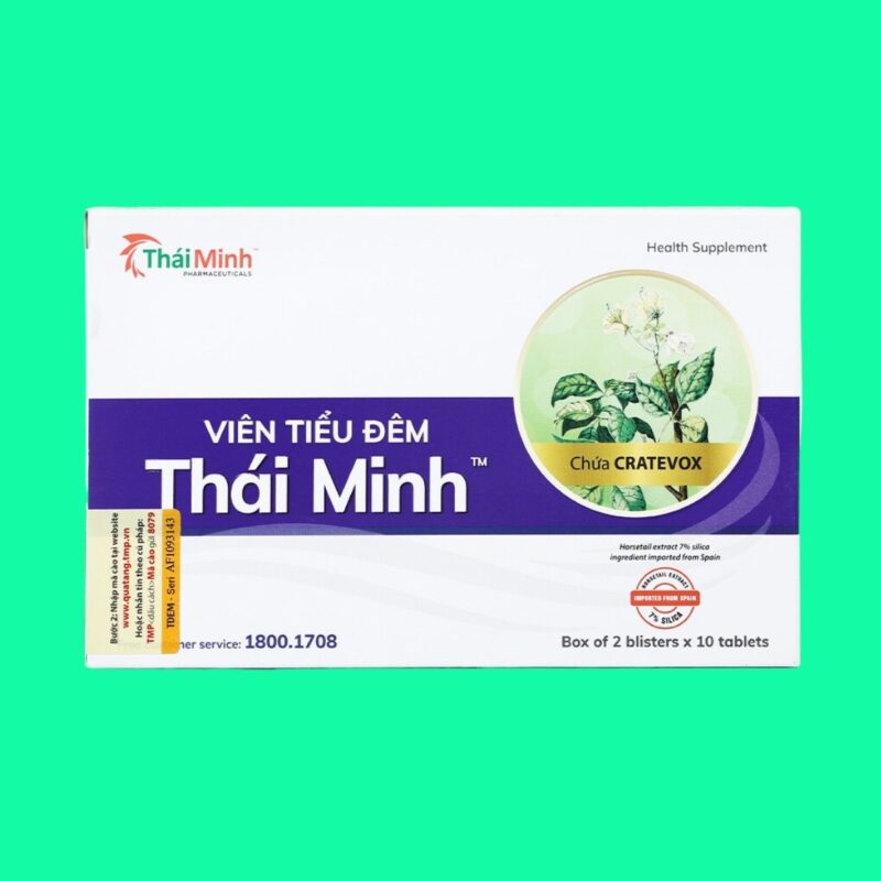 Viên Tiểu Đêm Thái Minh 20v điều trị tiểu đêm - Dược sĩ Lưu Văn Hoàng