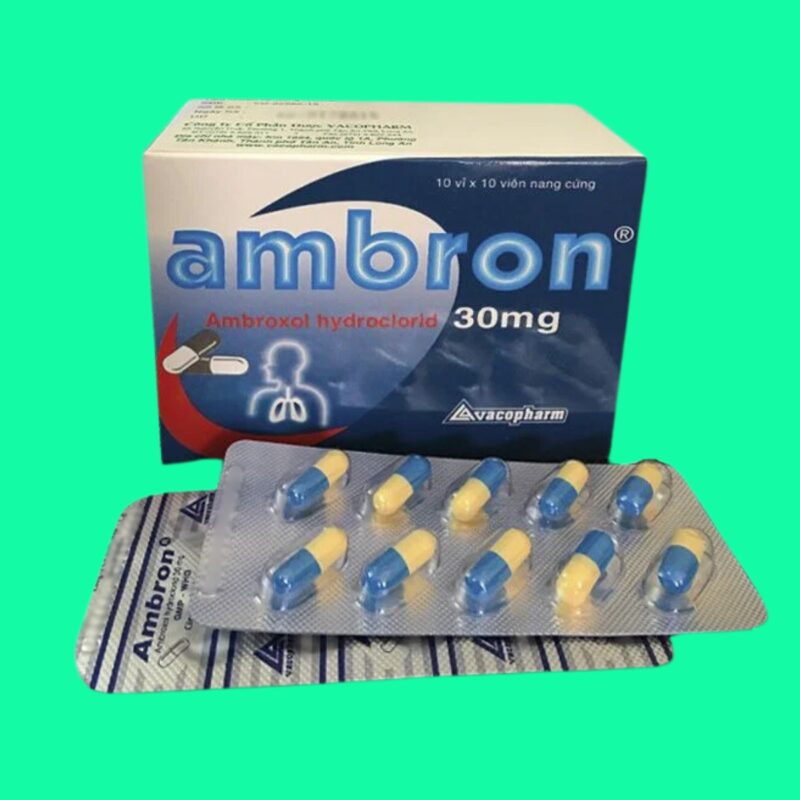 Thuốc Ambron 30mg (viên nang cứng) - Điều trị bệnh hô hấp cấp, mạn tính ...